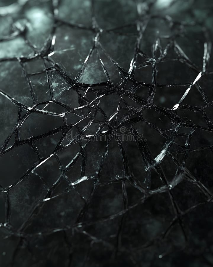 Shattered Glass Impact Background Stock Illustration - Illustration of ...