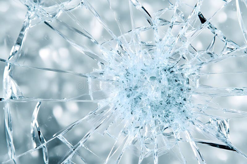 Shattered Glass Impact Background Stock Illustration - Illustration of ...