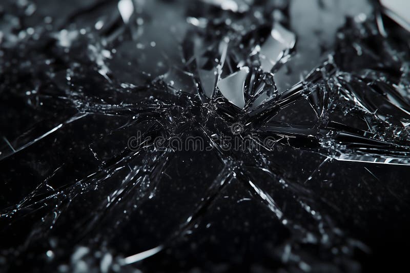 Shattered Glass Impact Background Stock Illustration - Illustration of ...