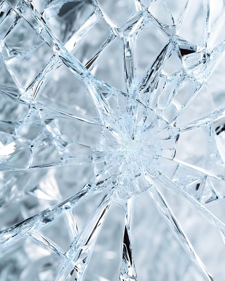 Shattered Glass Impact Background Stock Illustration - Illustration of ...