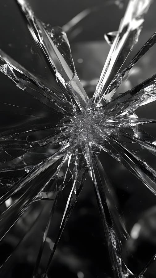 Shattered Glass Impact Background Stock Illustration - Illustration of ...