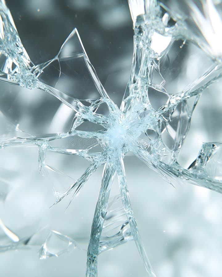 Shattered Glass Impact Background Stock Illustration - Illustration of ...