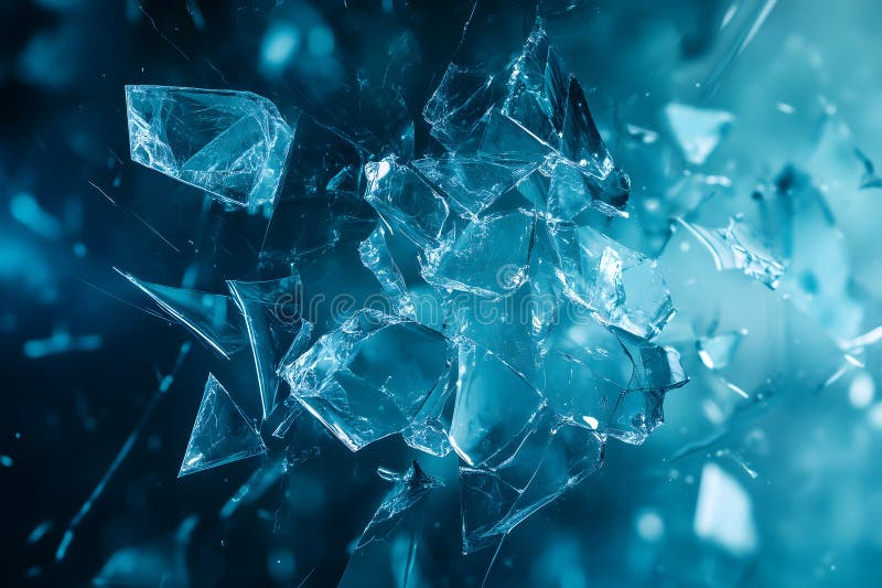Shattered Glass Impact Background Stock Illustration - Illustration of ...