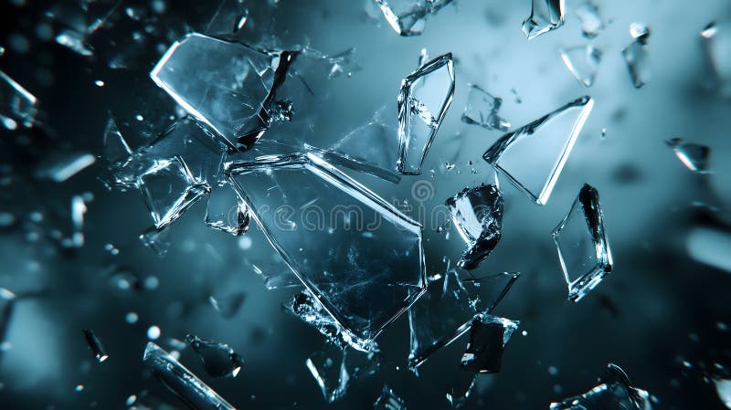 Shattered Glass Impact Background Stock Illustration - Illustration of ...