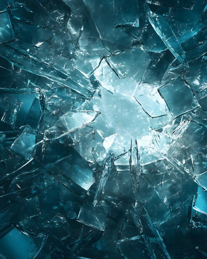 Shattered Glass Impact Background Stock Illustration - Illustration of ...