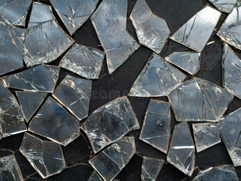 Shattered Glass Mosaic Pattern Stock Illustration - Illustration of ...