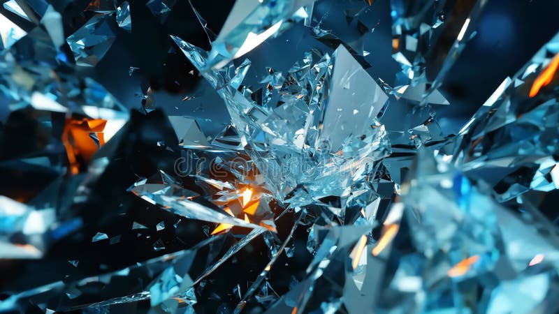 Abstract Pattern Shards of a Glass Stock Illustration - Illustration of ...