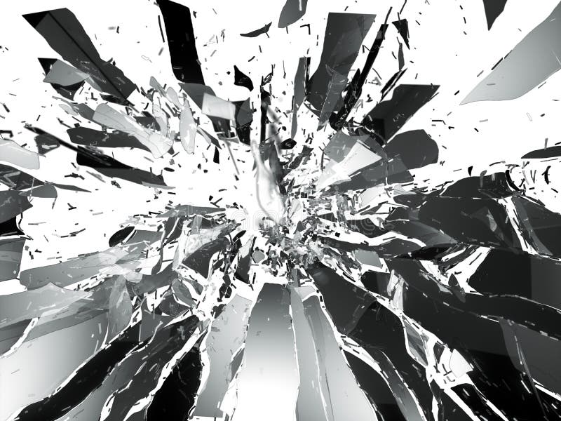 Shattered Glass: Sharp Pieces Isolated Stock Illustration ...