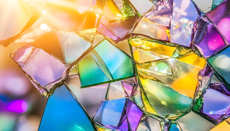 Shattered Prism Dreams stock illustration. Illustration of modern ...