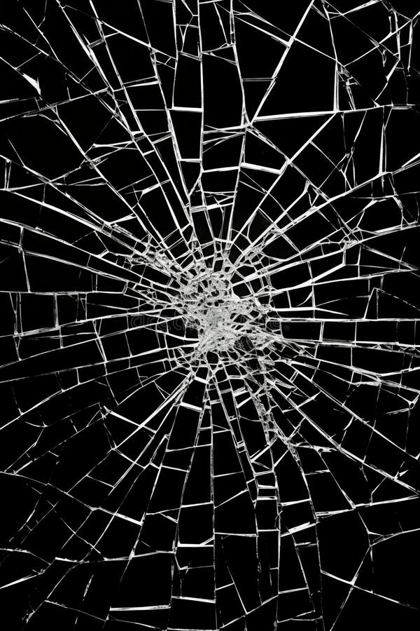 Shattered Glass Texture Broken Glass Fragmented Glass Set 78 Stock Illustration