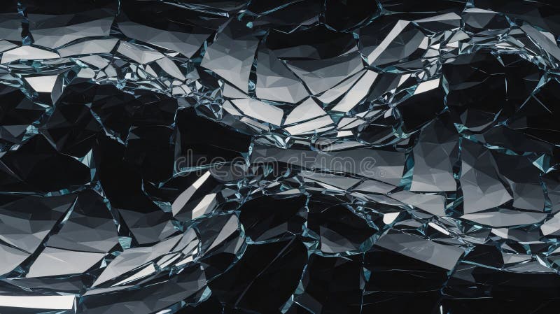 Shattered Glass Texture, Dark Abstract Background High Quality Image ...