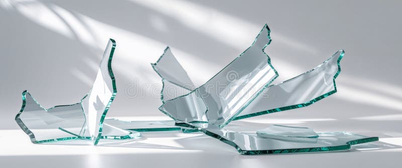 Shattered Glass Texture with Distorted Light Effect for Modern Design ...