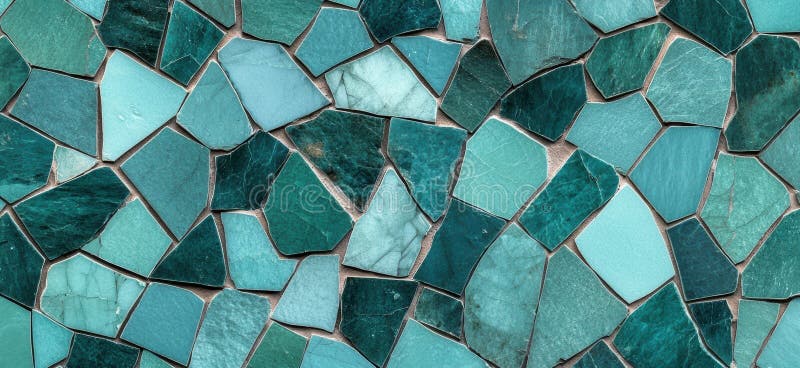 Shattered Green Marble Mosaic Pattern Stock Illustration - Illustration ...