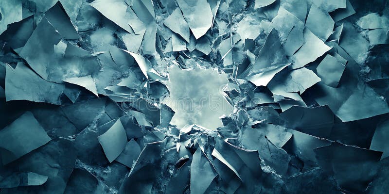 Shattered Ice Abstract Blue Background Texture Stock Illustration ...