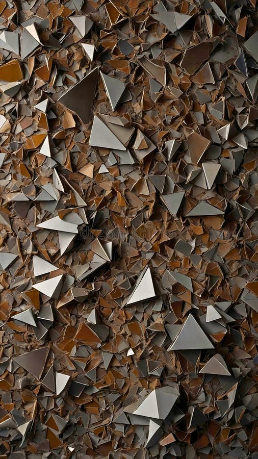 Shattered Metallic Mosaic stock illustration. Illustration of flooring ...