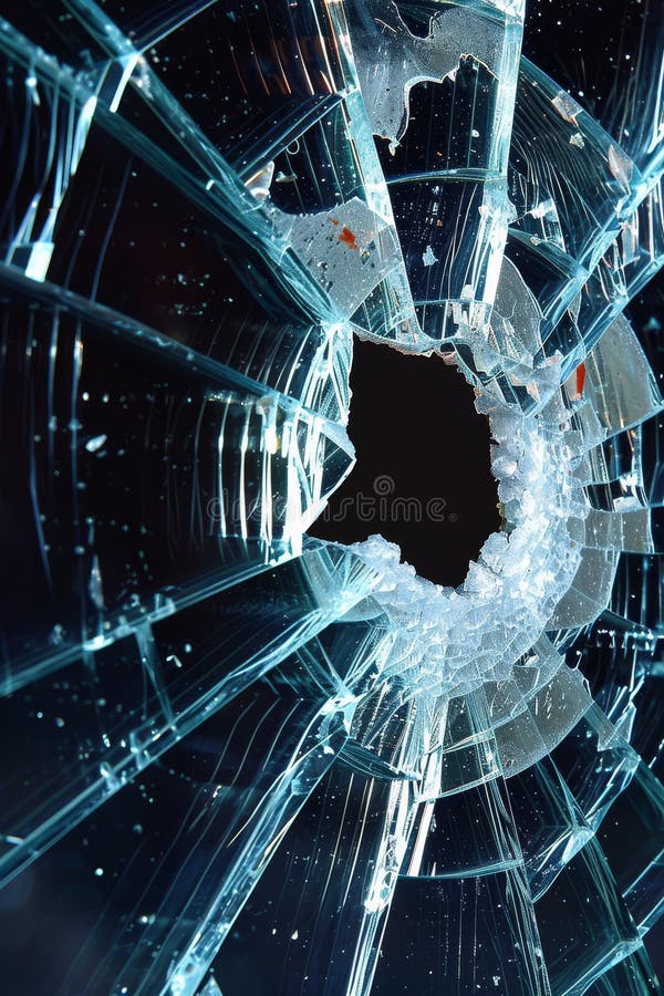 Shattered Mirror Displaying Fragmented Reflection in Various Small ...