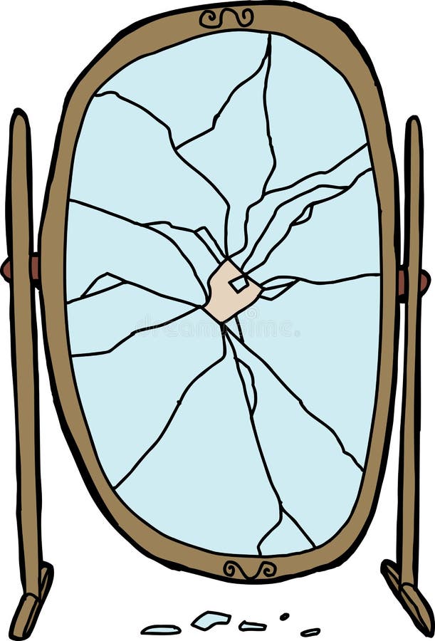 Broken Mirror Clipart Broken Mirror Reflection: Over 1,113