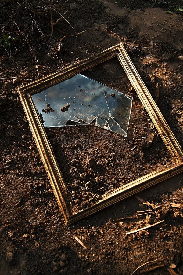 Shattered Picture Frame of a Historic Inauguration Day Lying in the ...