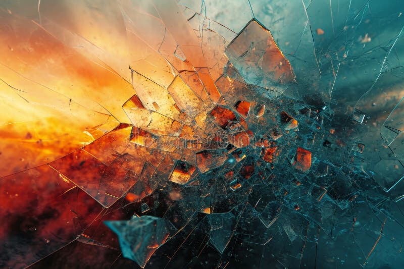 Shattered Reality: Abstract Chaos Stock Photo - Image of ruins, mayhem ...