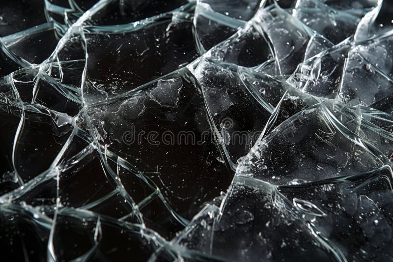 A Shattered Reflection of Vulnerability and Strength Stock Image ...