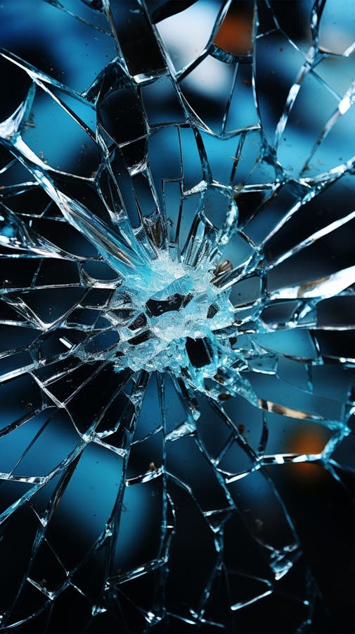 Shattered Reflections Broken Glass Creates Intriguing Contrasts on ...