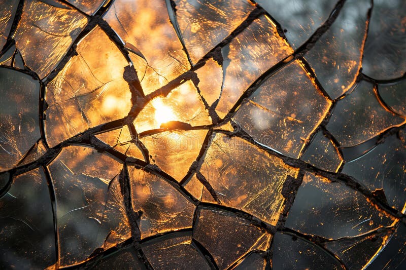 Shattered Reflections stock illustration. Illustration of fractured ...