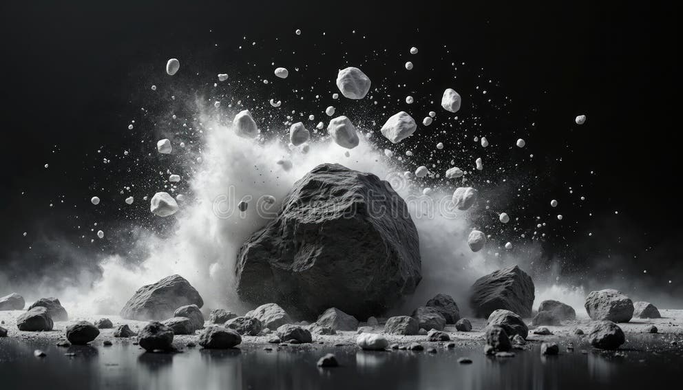 Boulder Black White Stock Illustrations – 2,763 Boulder Black White ...