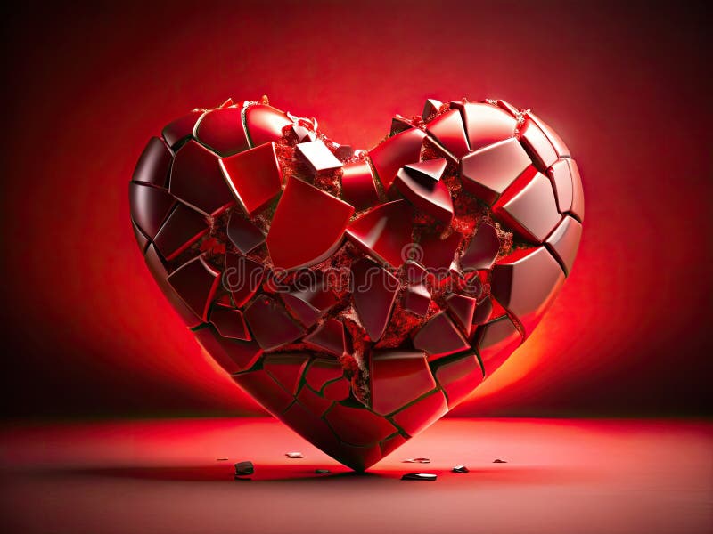 A Shattered Silhouette of Love a Powerful Visual Metaphor for ...