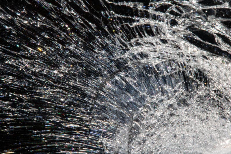 Shattered and Smashed Smartphone Glass Showng Fractured Vandalised ...