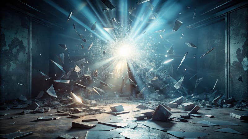 Shattered Structure a Dramatic Depiction of Fragmentation and Light in ...