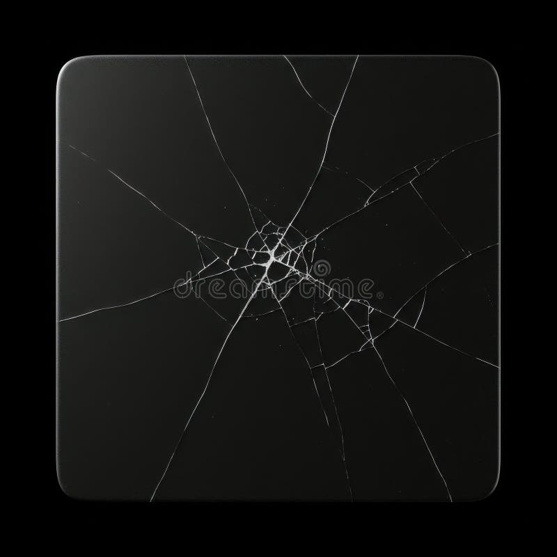 Shattered Texture, White Fractures on a Dark, Broken Plane Stock ...