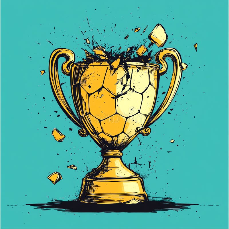 Shattered Trophy Illustration Stock Photos - Free & Royalty-Free Stock ...