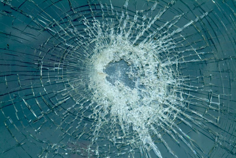 Shattered windscreen stock photo. Image of impact, pane - 4713866