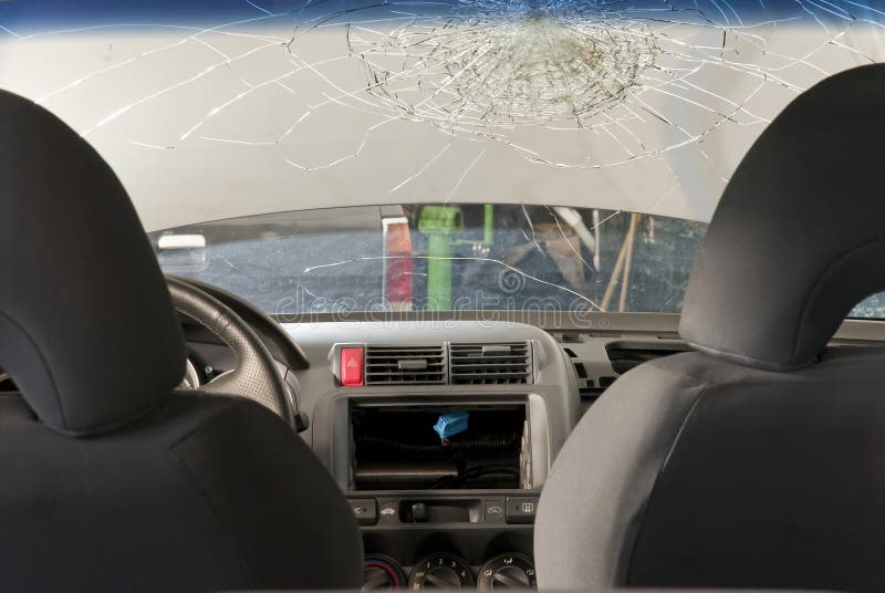 Shattered Windshield stock photo. Image of shop, repair - 3462252