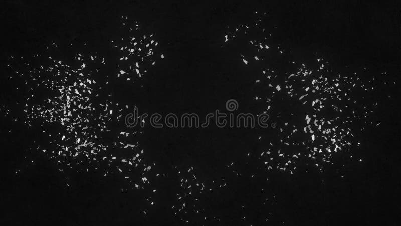 Shattered Word Data. Explosion Fractured Loop Animation Stock Footage ...