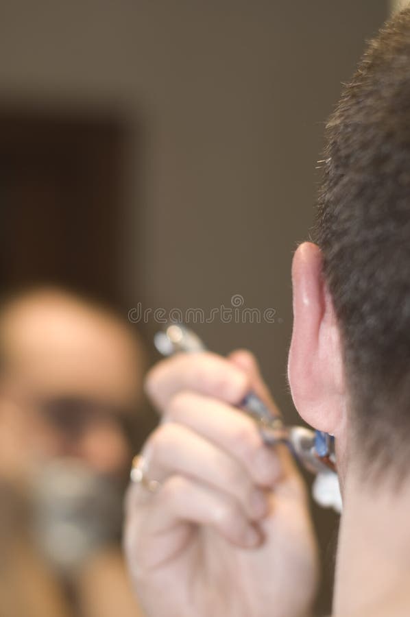 Shave off stock image. Image of hygiene, stubble, beard - 35180259