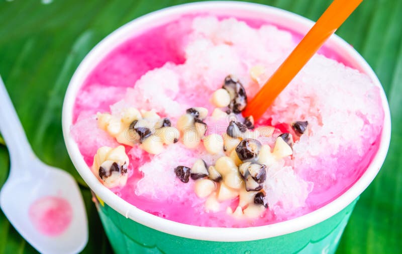 Shaved Ice dessert stock photo. Image of frost, condense - 92171816