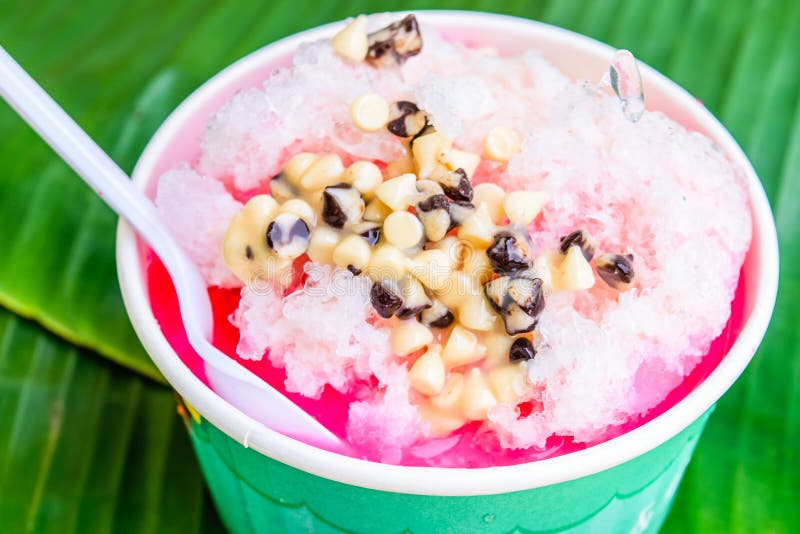 Shaved Ice dessert stock photo. Image of frozen, cool - 92171878
