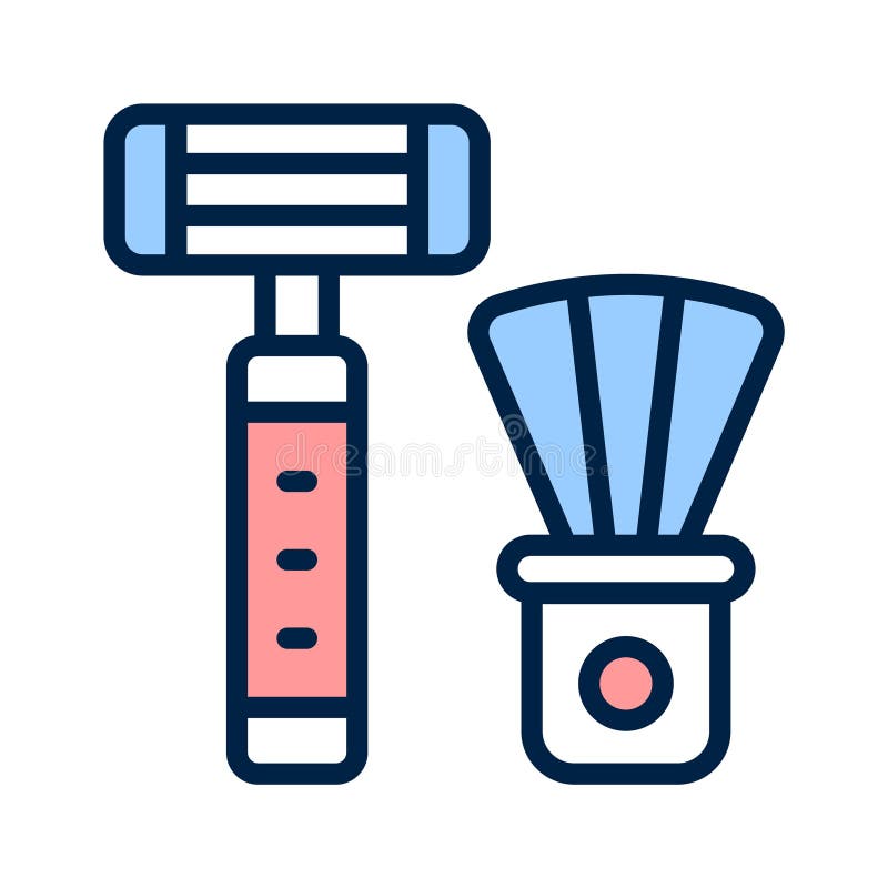 Shaving Accessory Icon Design Isolated on White Background Stock Vector ...