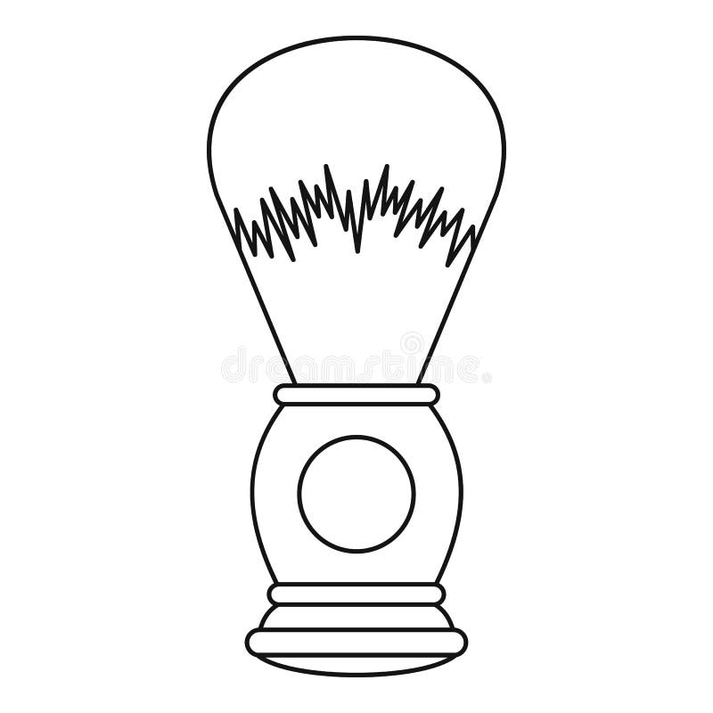 Shaving Brush Icon, Outline Style Stock Illustration - Illustration of ... Shaving Brush Icon, Outline Style Stock Illustration - Illustration of ...