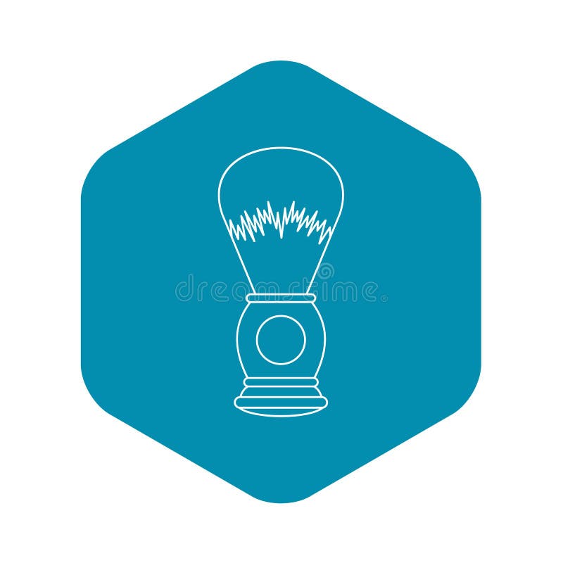 Shaving Brush Icon, Outline Style Stock Vector - Illustration of ... Shaving Brush Icon, Outline Style Stock Vector - Illustration of ...