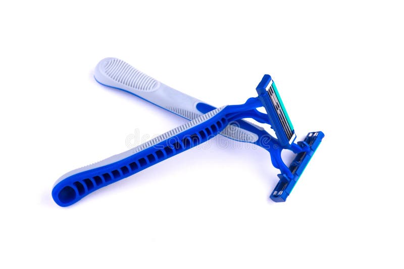Razor on White Background. Machine for Shaving Stock Photo - Image of ...