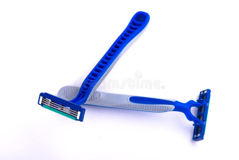 Razor on White Background. Machine for Shaving Stock Photo - Image of ...