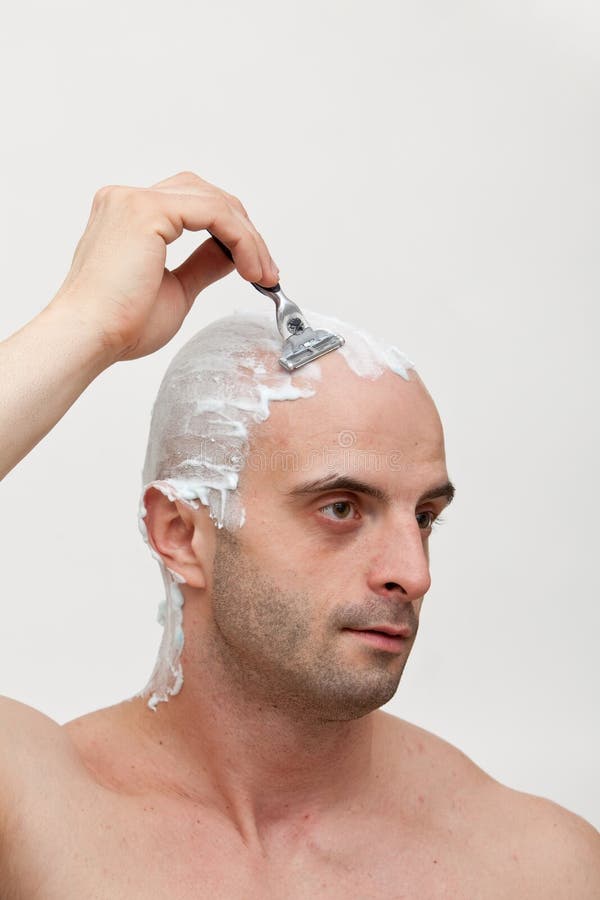 Shaving head stock image. Image of razor, shaving, white - 14452835