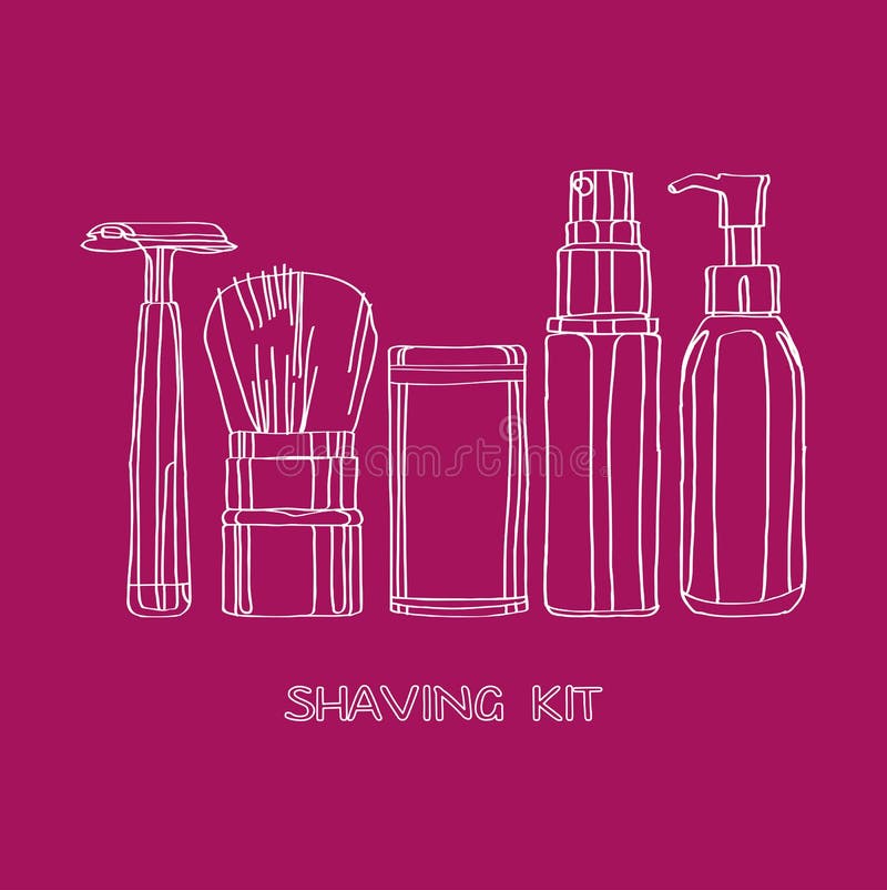 Shaving kit stock vector. Illustration of maintenance - 38814147