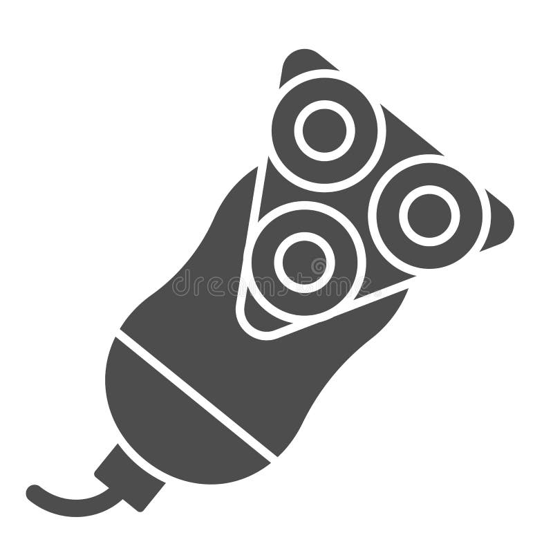 Shaving Machine Solid Icon. Electric Razor Vector Illustration Isolated ...