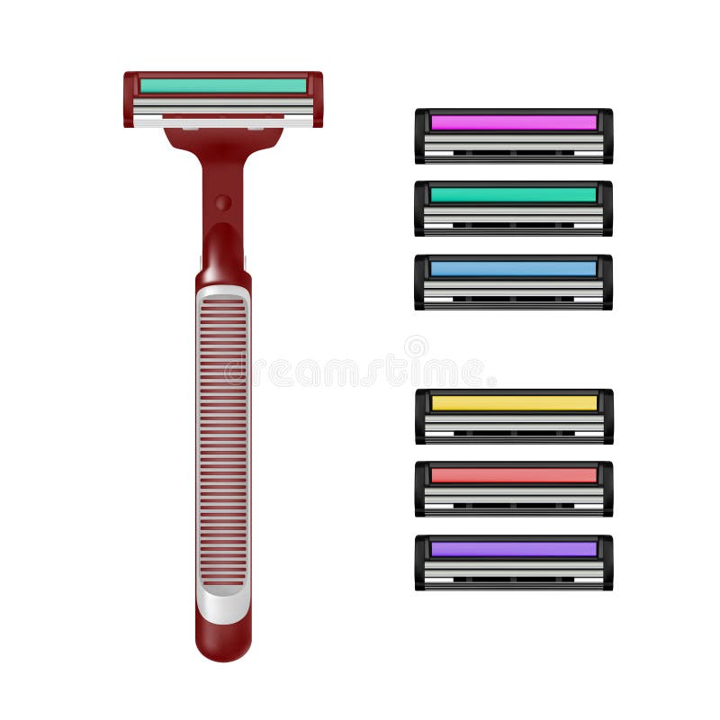 Shaving Machine in Vector on White Background. Stock Vector ...