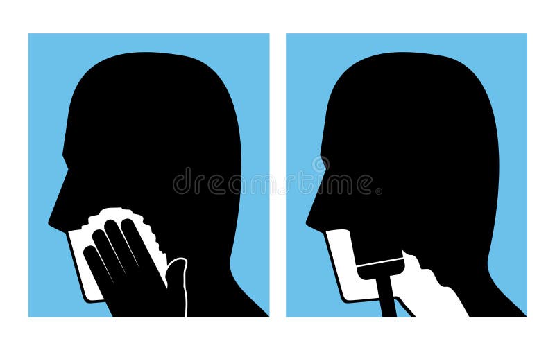 Shaving man face icons stock vector. Illustration of instructions ...