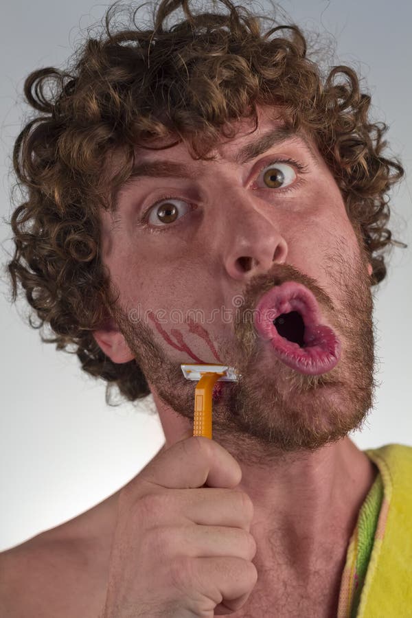 Shaving Off Beard stock photo. Image of hygiene, shaving - 58524064
