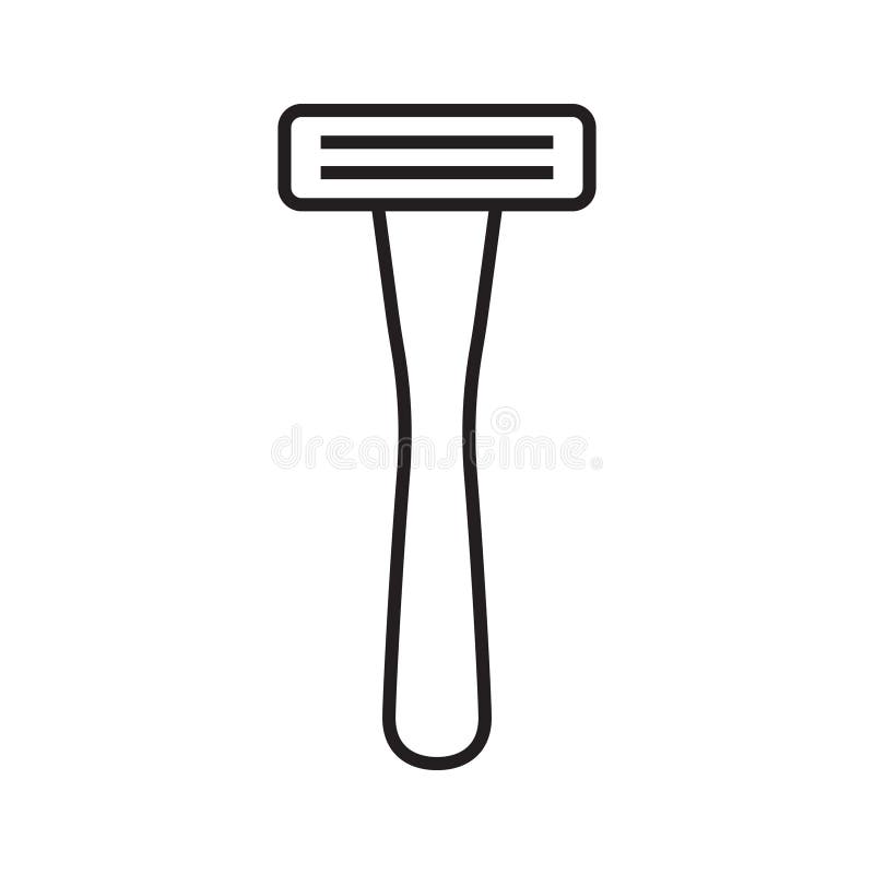 Shaving Razor Icon Isolated on White Background from Hygiene Routine ...
